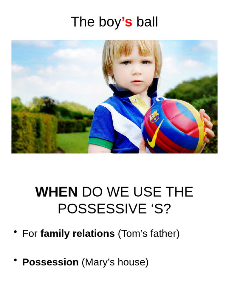 Understanding Possessive 'S' Usage | PDF