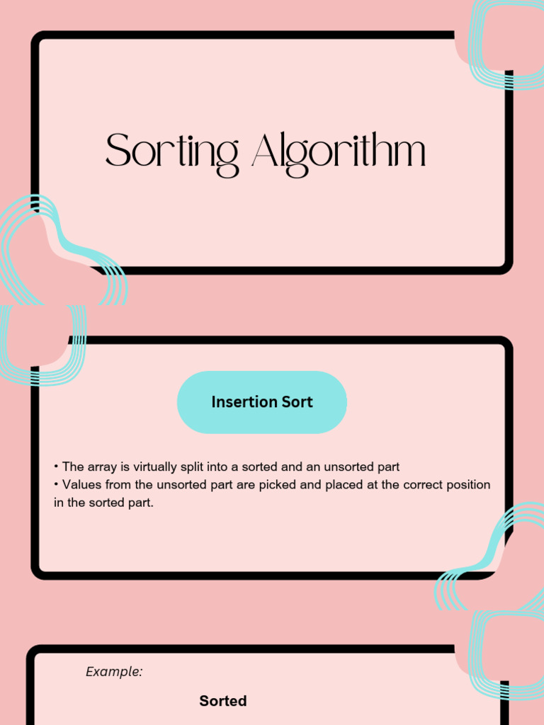 Insertion Sort Explained with Examples | PDF