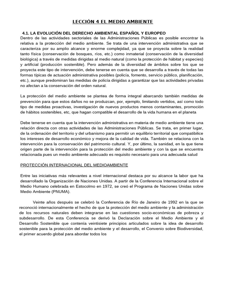 LECCI‡N 4 EL MEDIO AMBIENTE | PDF | Residuos | Contaminación