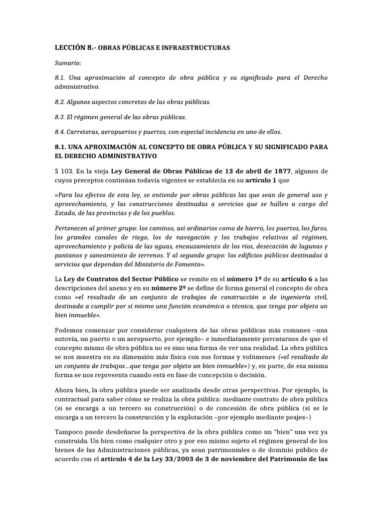 Lecci N 8 | PDF | Ingeniero civil | Infraestructura