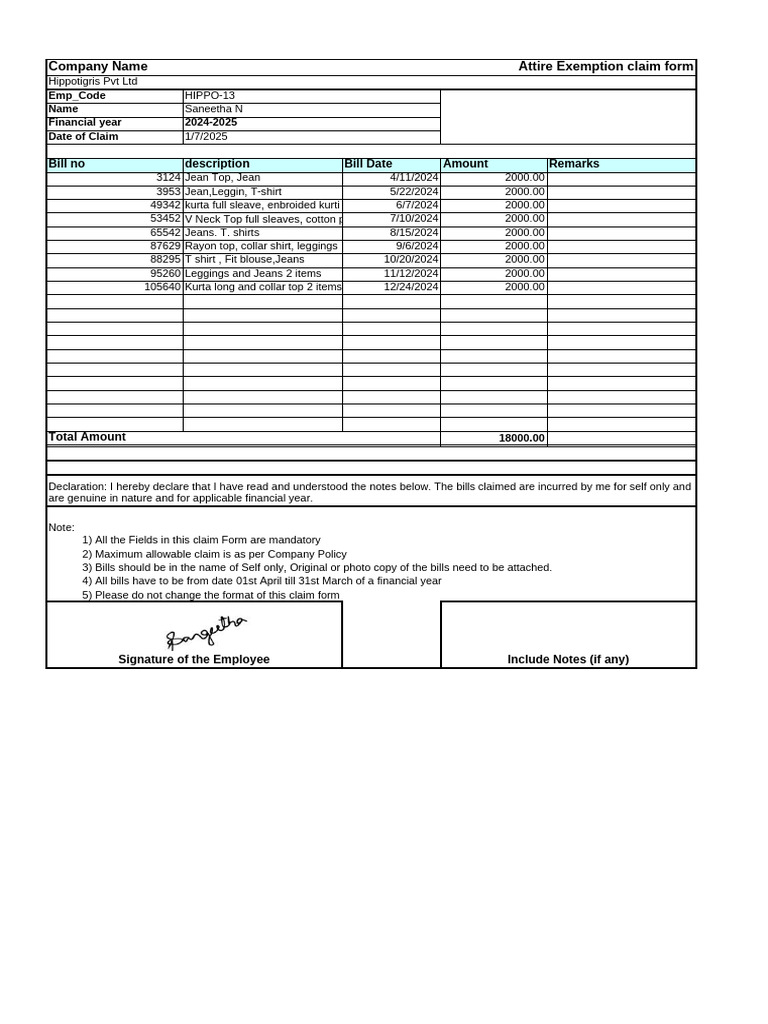 Section 10 Uniform Allowance FY24-25 Sangeetha | PDF