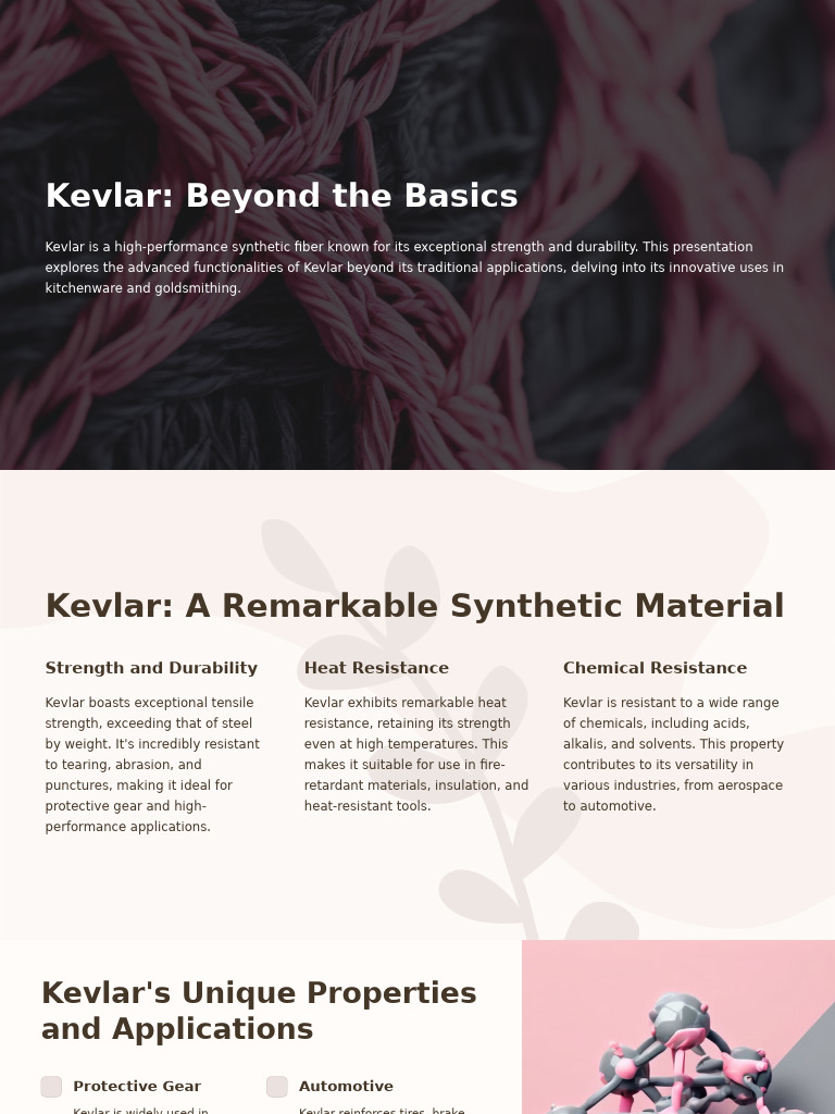 Kevlar Beyond the Basics (4) | PDF | Cookware And Bakeware | Knife