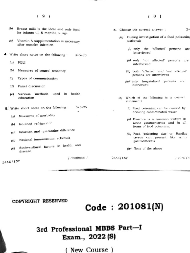 Question Paper | PDF