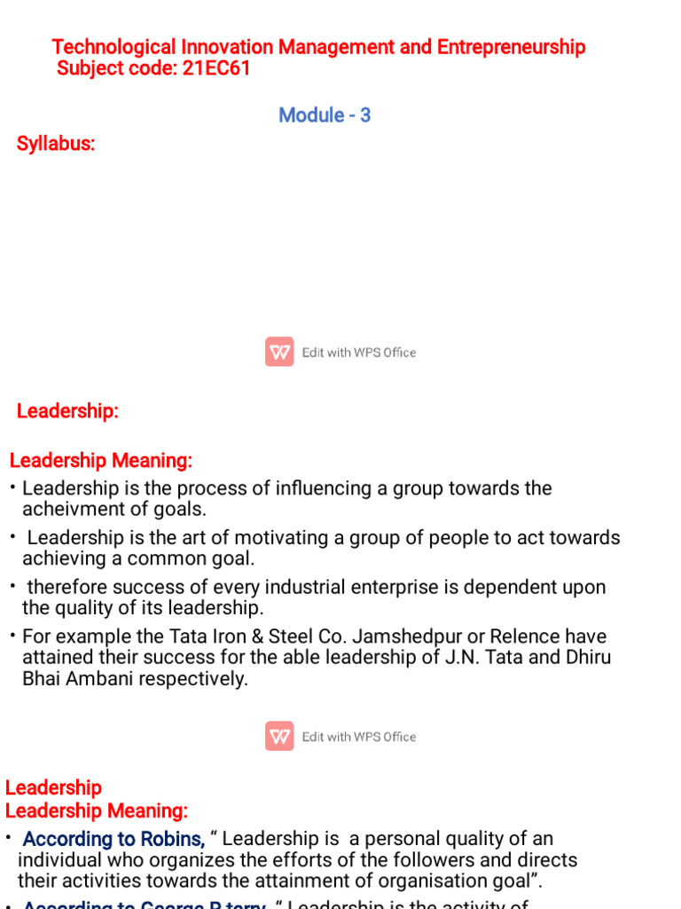 module -2 part 4(1) | PDF | Leadership | Incentive