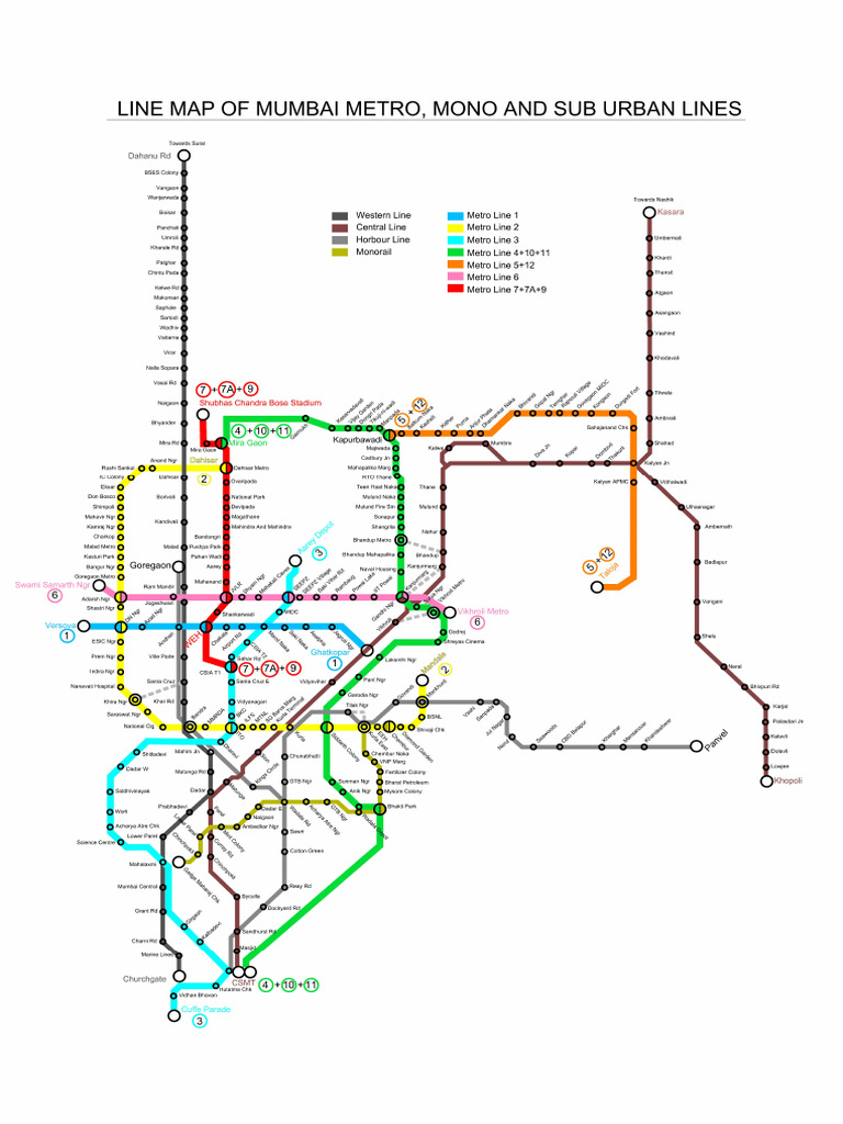 Mumbai Metro Map 04 | PDF