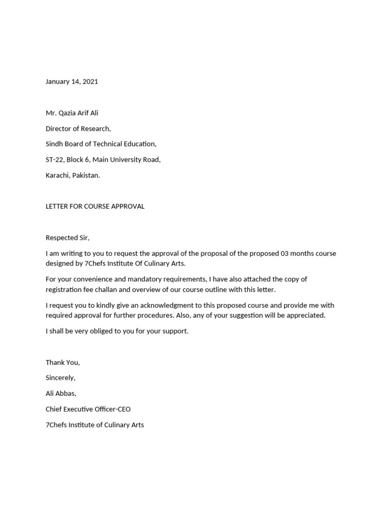 Letter For Sbte | PDF