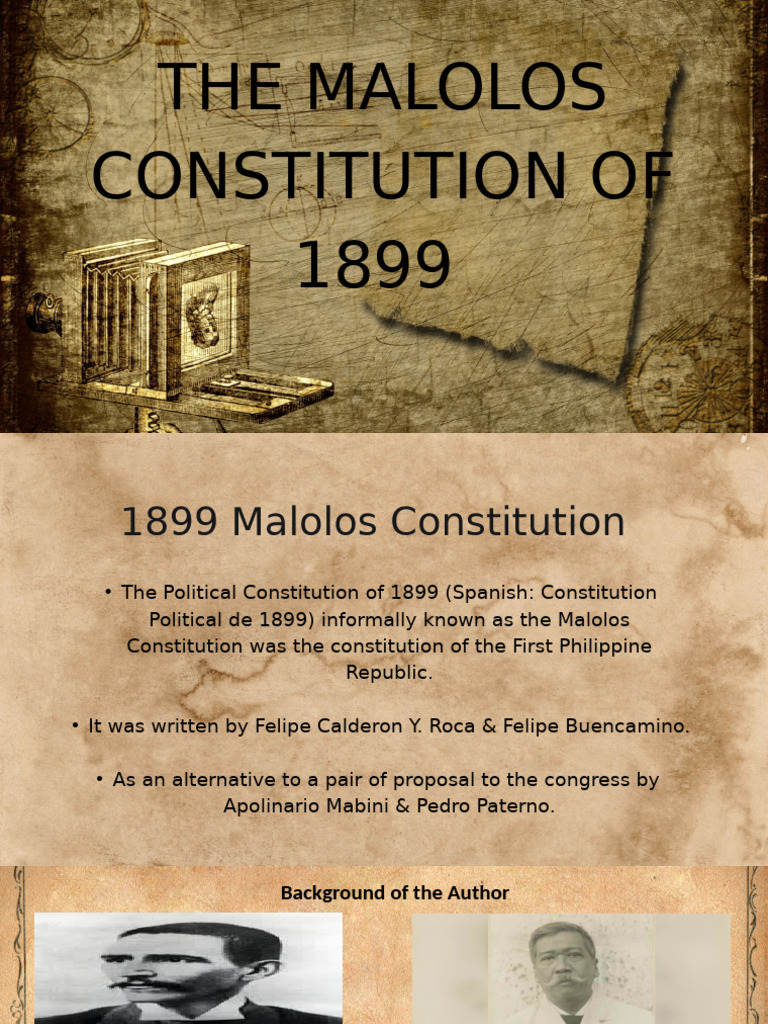1899 Malolos Constitution | PDF | Government | Political Charters
