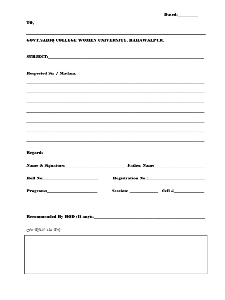 Official Document Submission Form | PDF