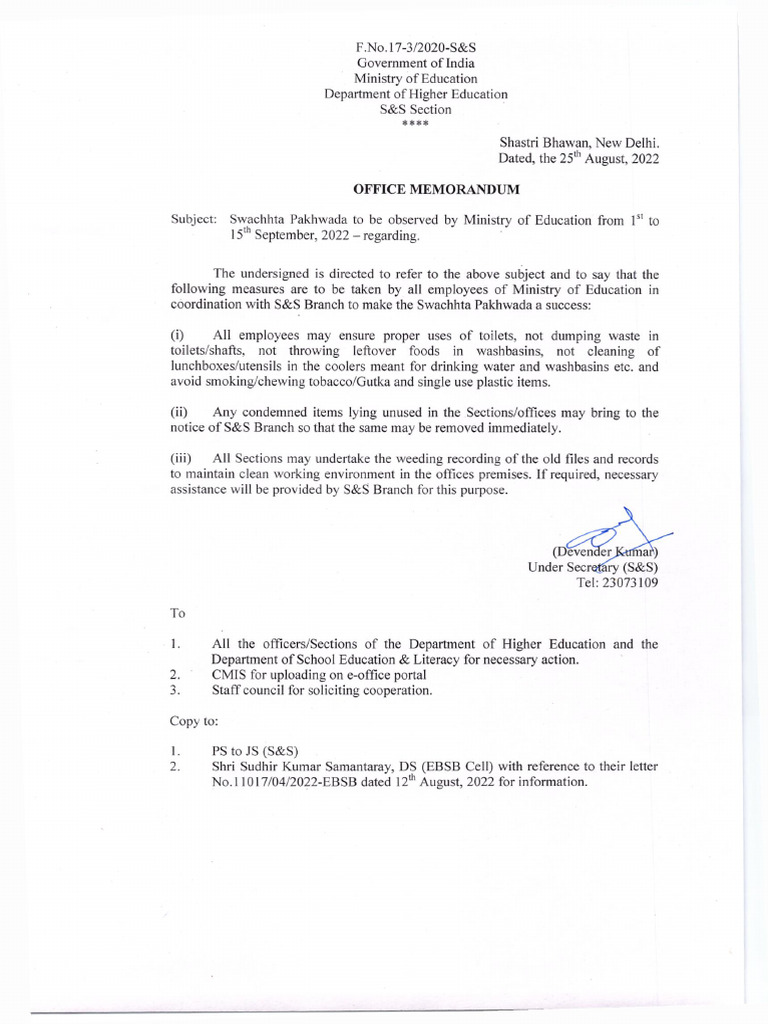 Swachta Pakhwada | PDF