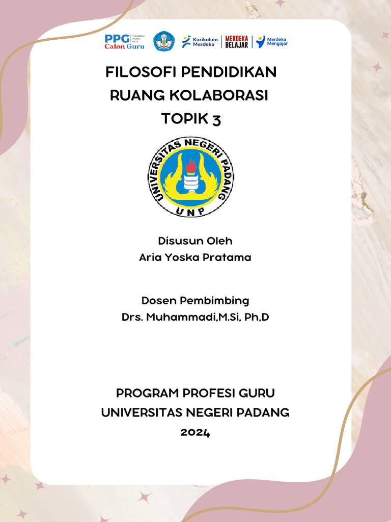 Ruang Kolaborasi Topik 3 Filosofi Pendidikan | PDF