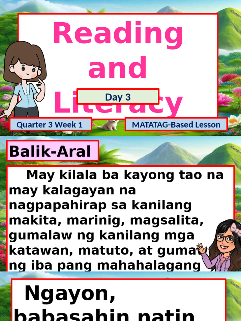 Reading and Literacy Q3 WEEK 1 Day 3 | PDF