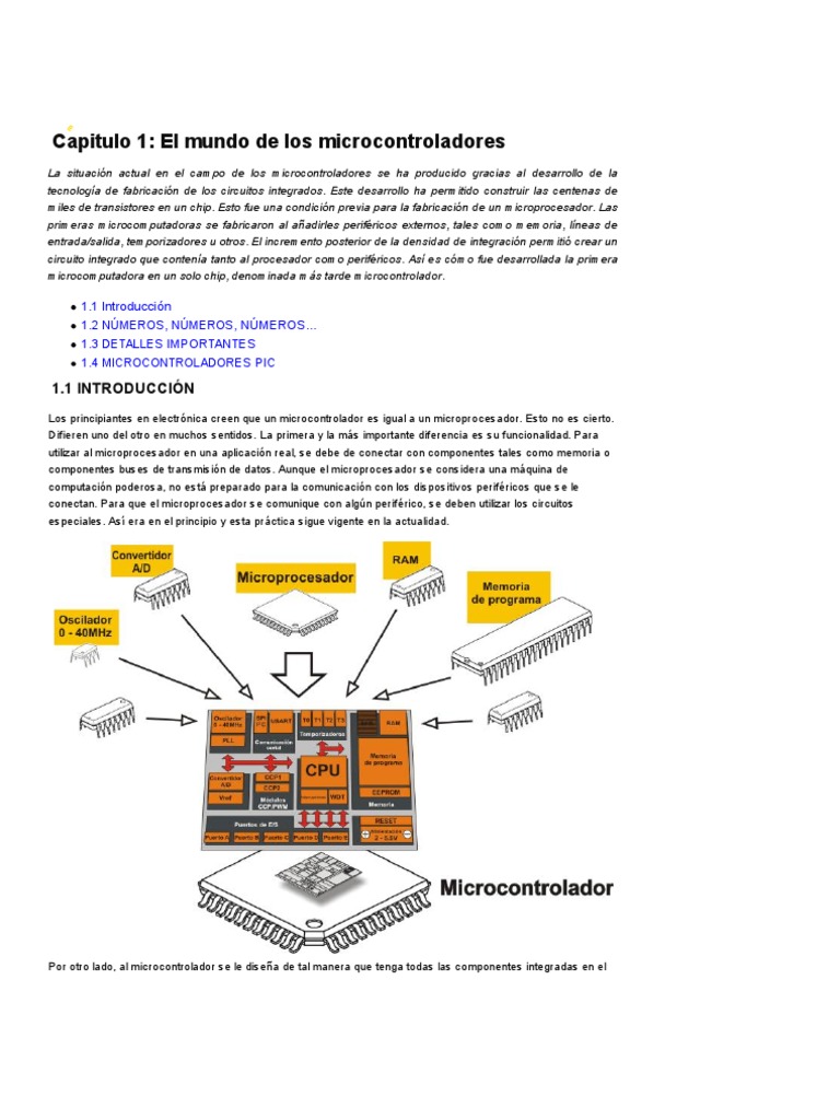 El Mundo de Los Microcontroladores - Microcontroladores PIC - Programación en C Con Ejemplos | PDF