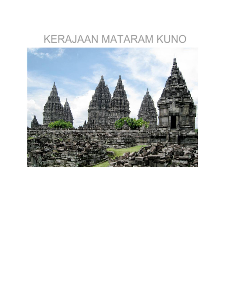 Kerajaan Mataram Kuno Adalah Kerajaan Hindu | PDF
