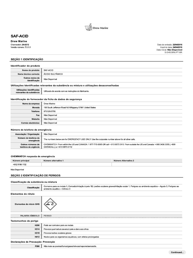 Fispq - Saf Acid | PDF