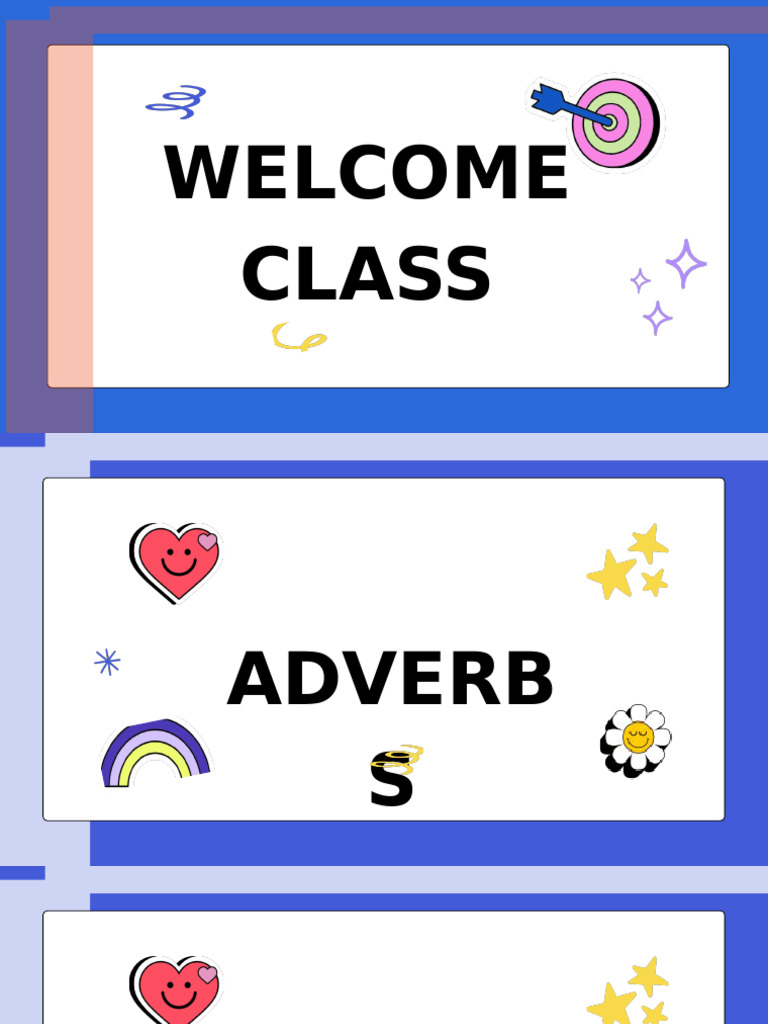 Parts of Speech Adverbs Presentation Colorful in Cute Style - 20240917 ...
