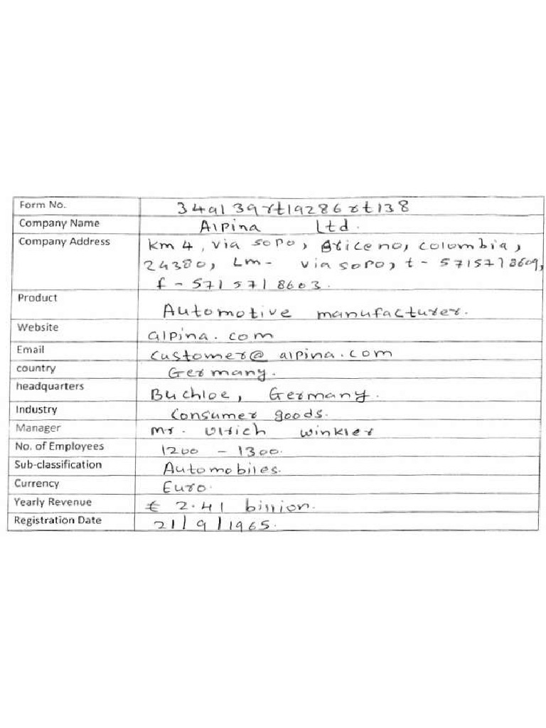 Form No | PDF