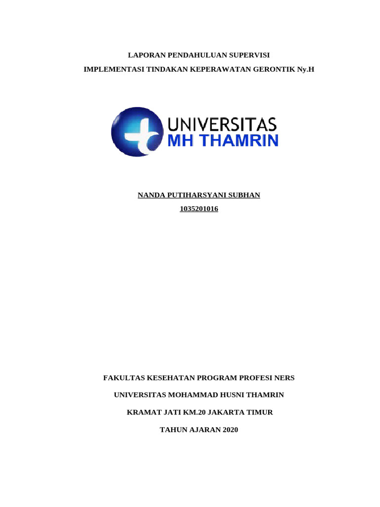 LP Implementasi Supervisi Nanda | PDF