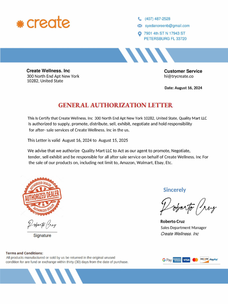 Create Wellness (LOA) | PDF