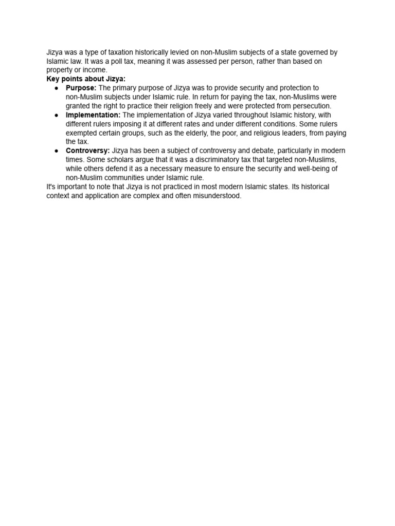 Jizya | PDF
