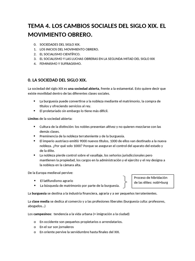 TEMA 4 HISTORIA CONTEMPORANEA 1º de Carrera | PDF | Friedrich Engels ...