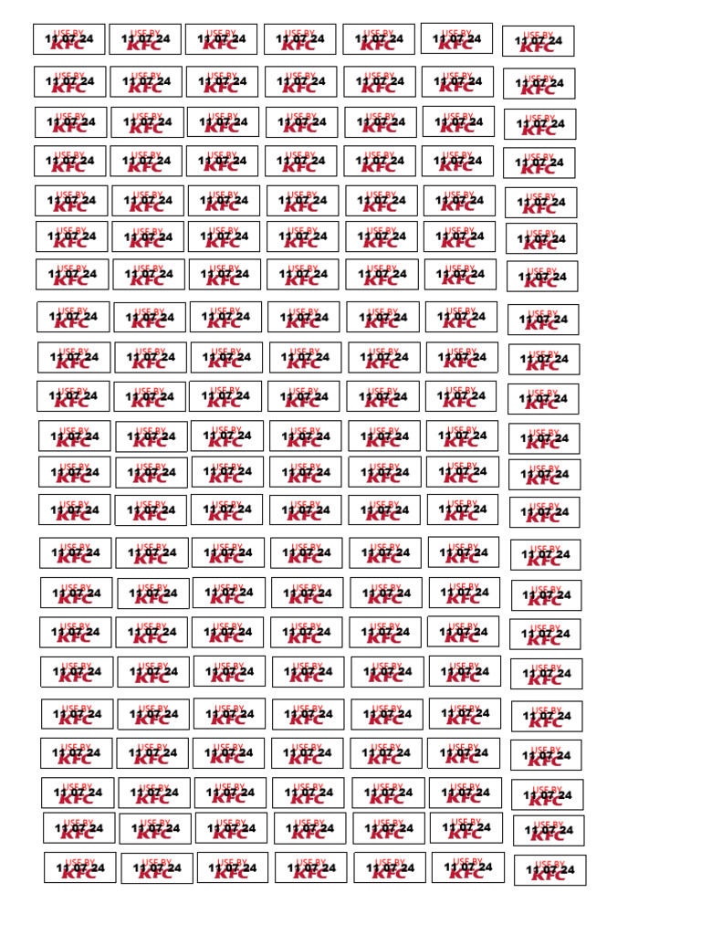 KFC Tag Expiration | PDF