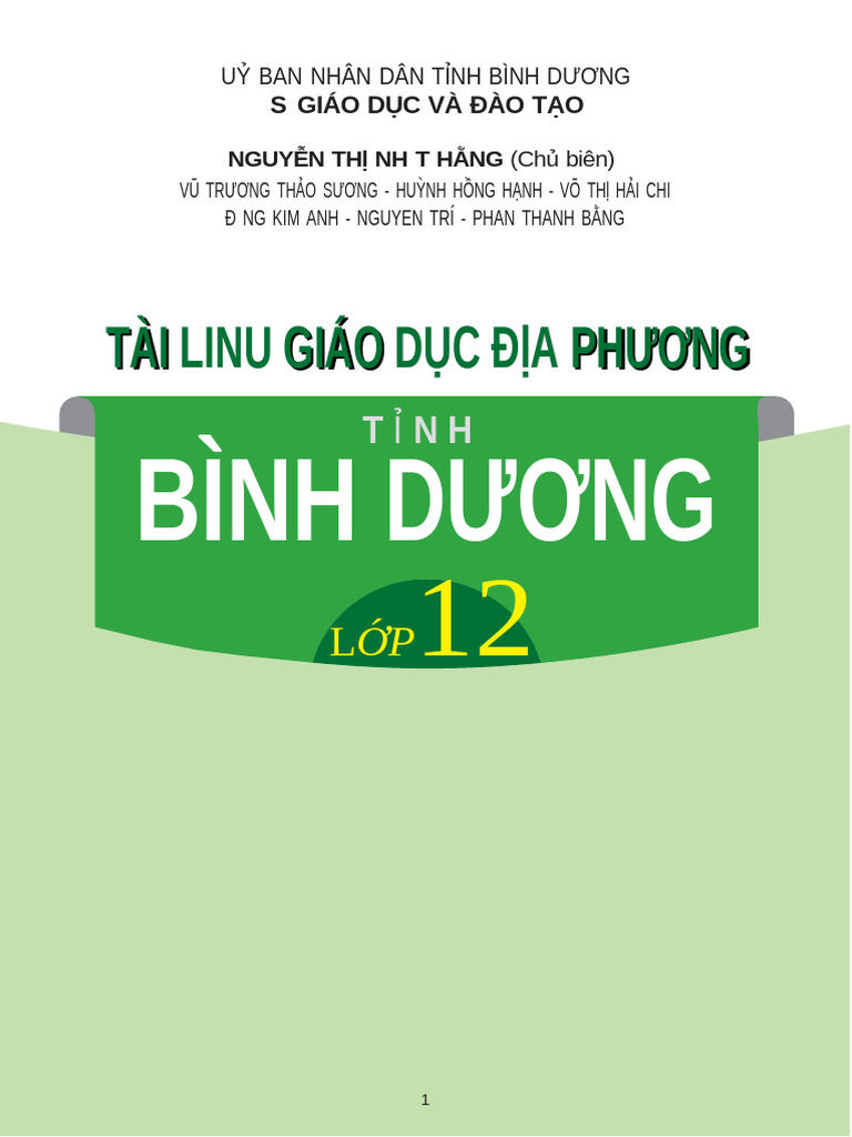 2303 QD BGDDT Binh Duong Sach GDDP Lop 12 | PDF