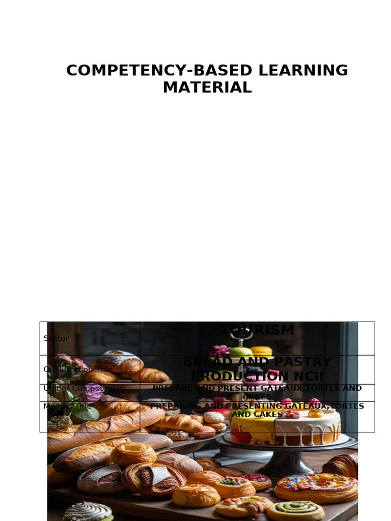 CBLM-Repaired edited | PDF | Cakes | Desserts