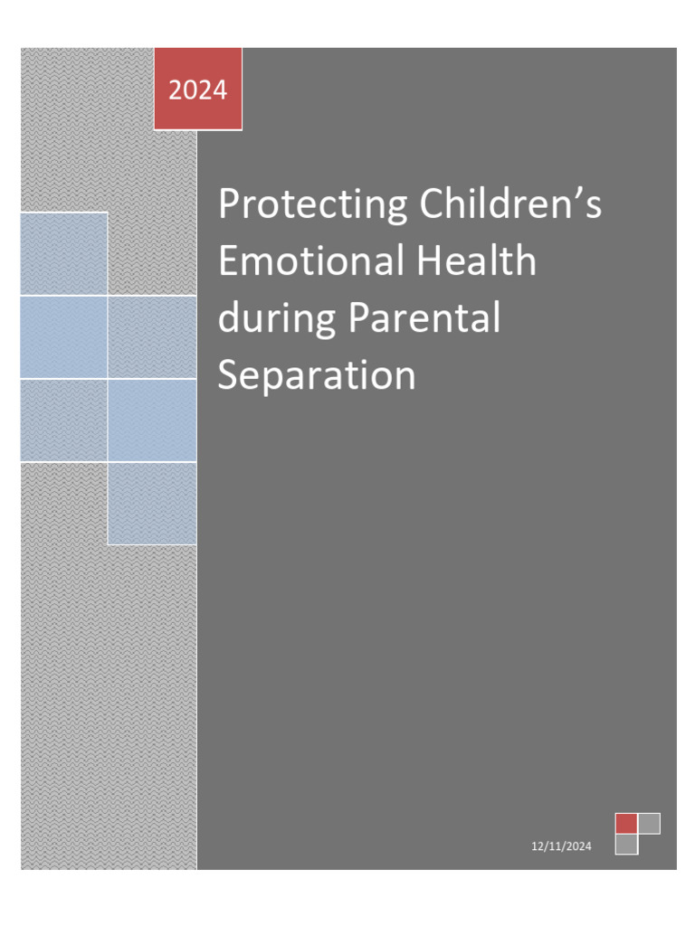 Protecting Children's Emotional Health During Parental Separation | PDF ...