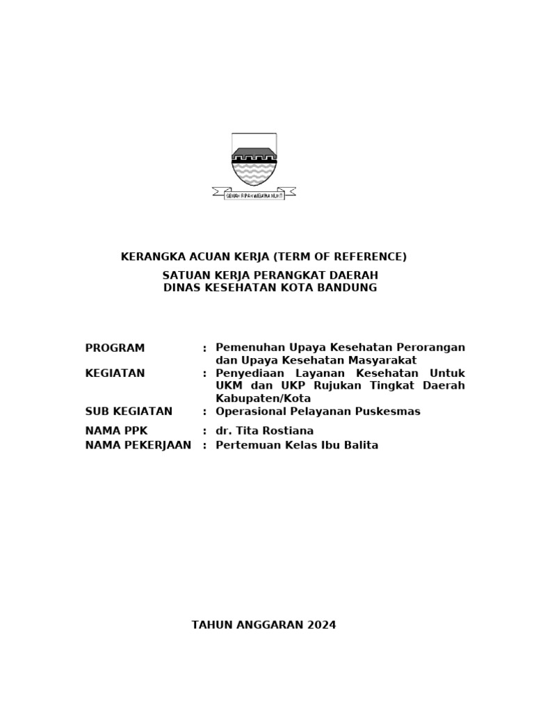 KAK Kelas Ibu Balita JULI 2024 | PDF