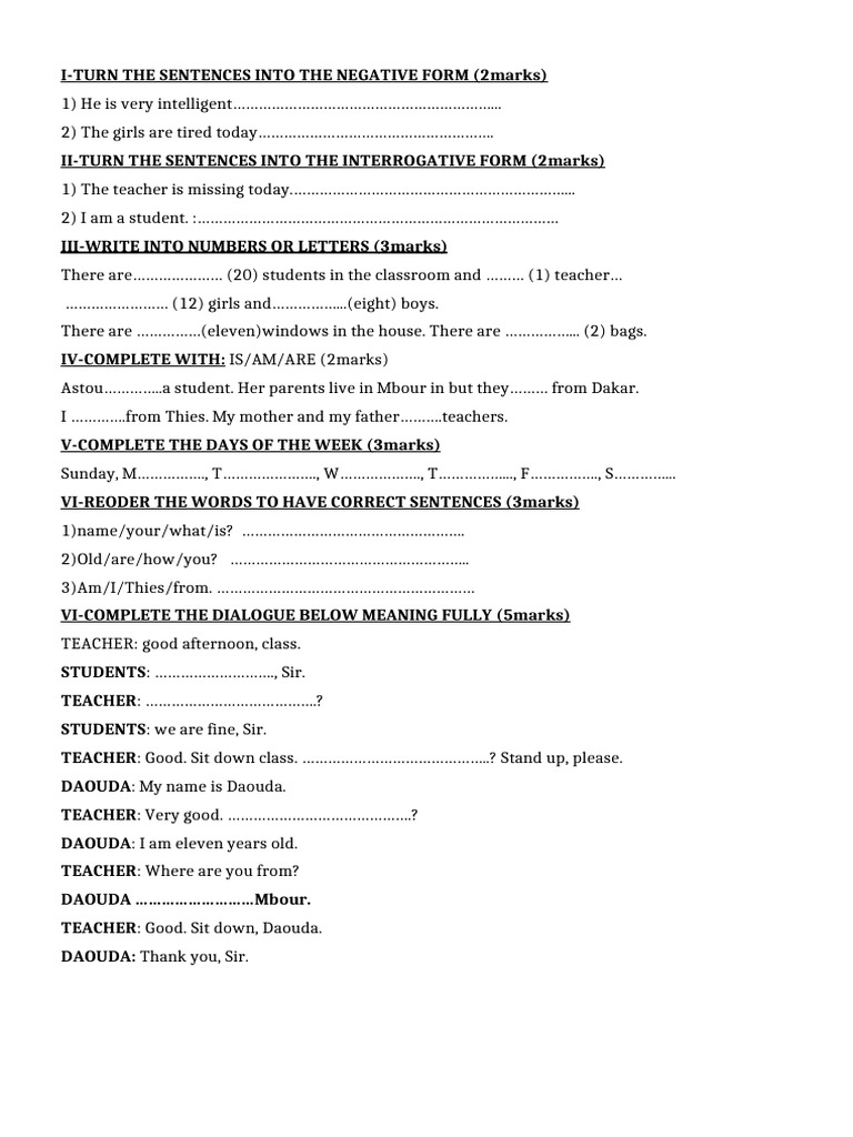 Anglais 6eme HM | PDF