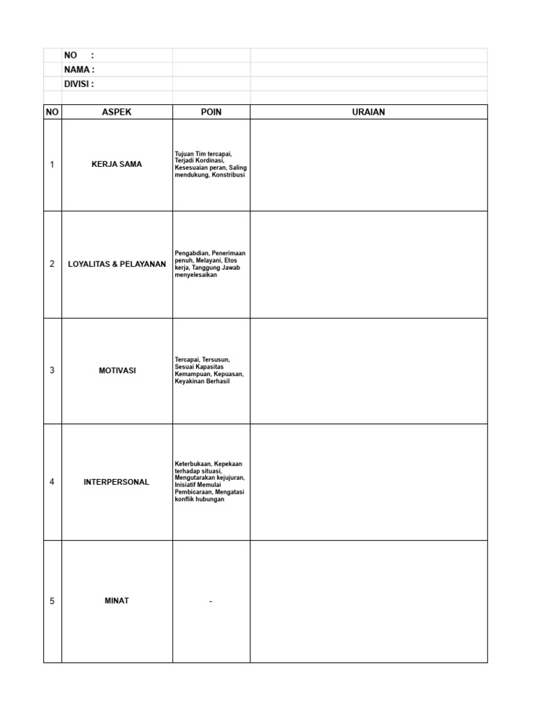 Form Interview | PDF