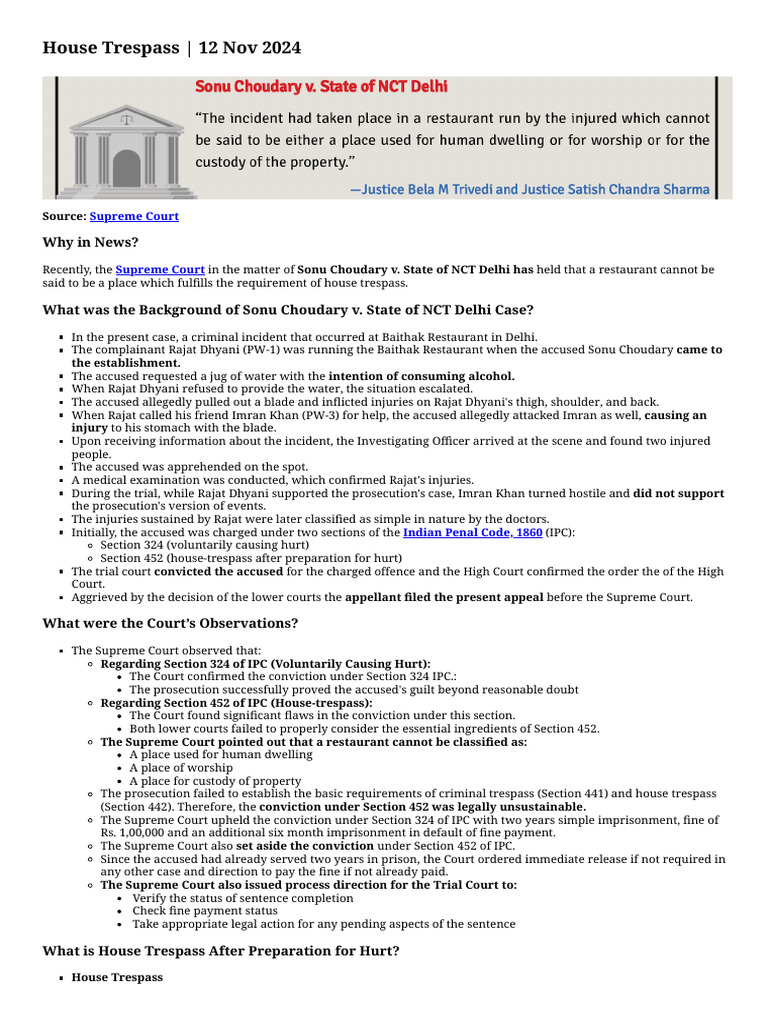 House Trespass Pdf Aiding And Abetting Prosecutor