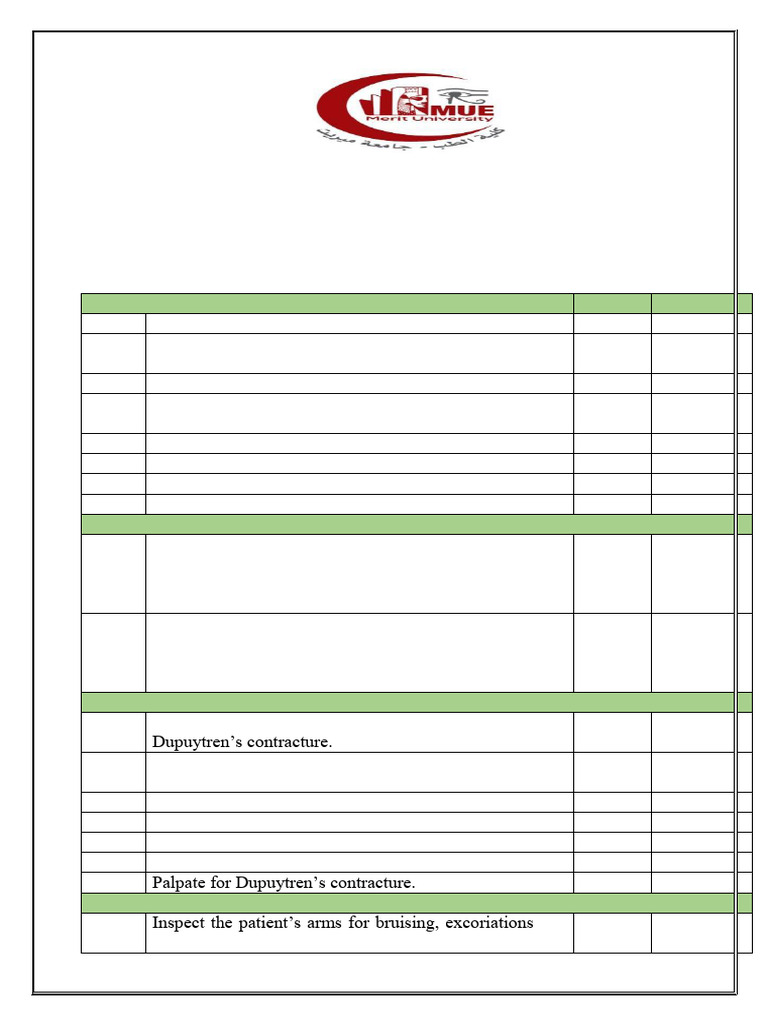 OSCE Checklist Abdominal Examination | PDF | Medical Specialties | Medicine