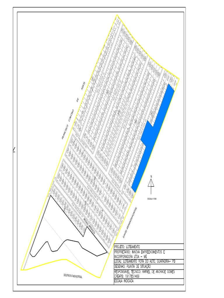 PDF Planta Do Loteamento Rota Do Alto Atualizada | PDF