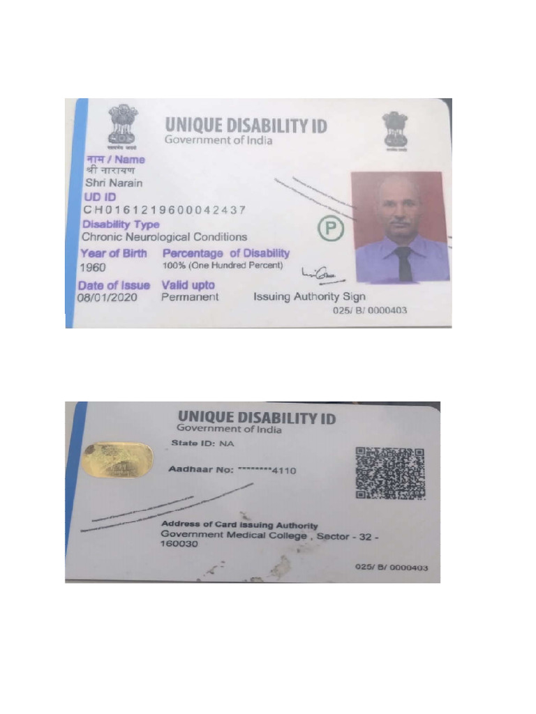 Disability Certificate | PDF
