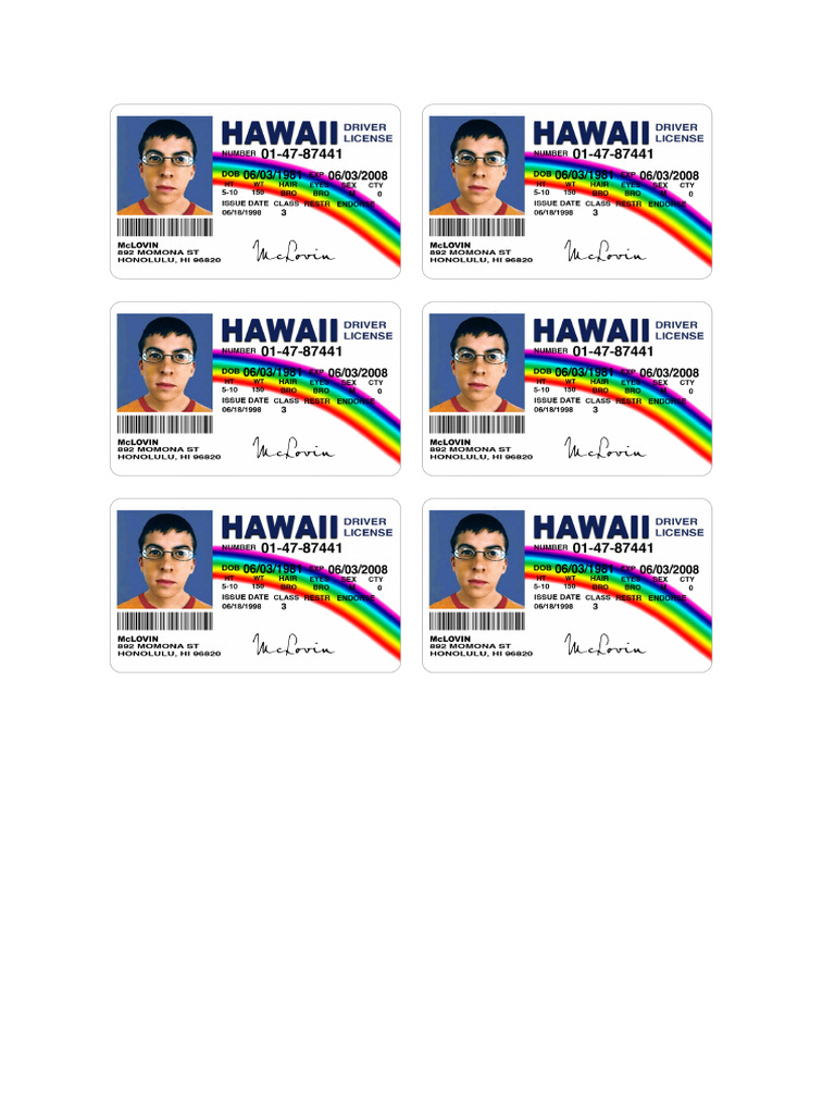 Mclovin Id 2 | PDF