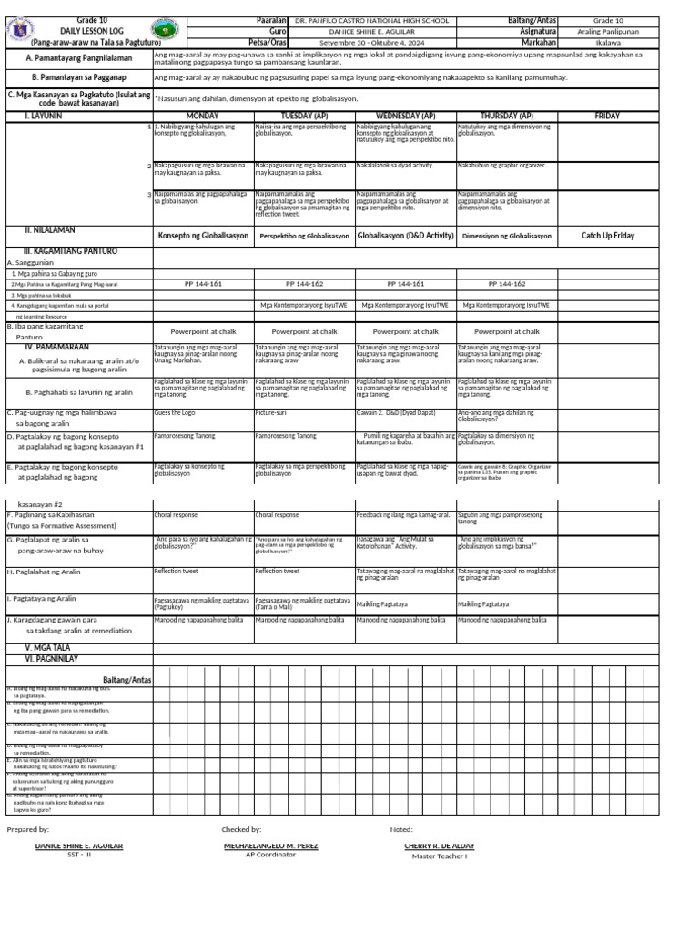 DLL Ap10 Week 1 | PDF