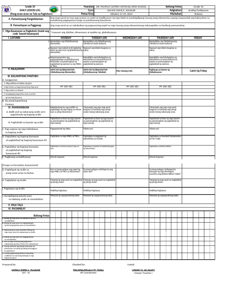 DLL Ap10 Week 4 | PDF