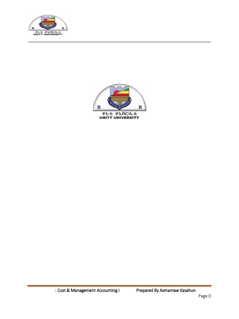 Cost 1 Best Unity | PDF | Management Accounting | Financial Accounting