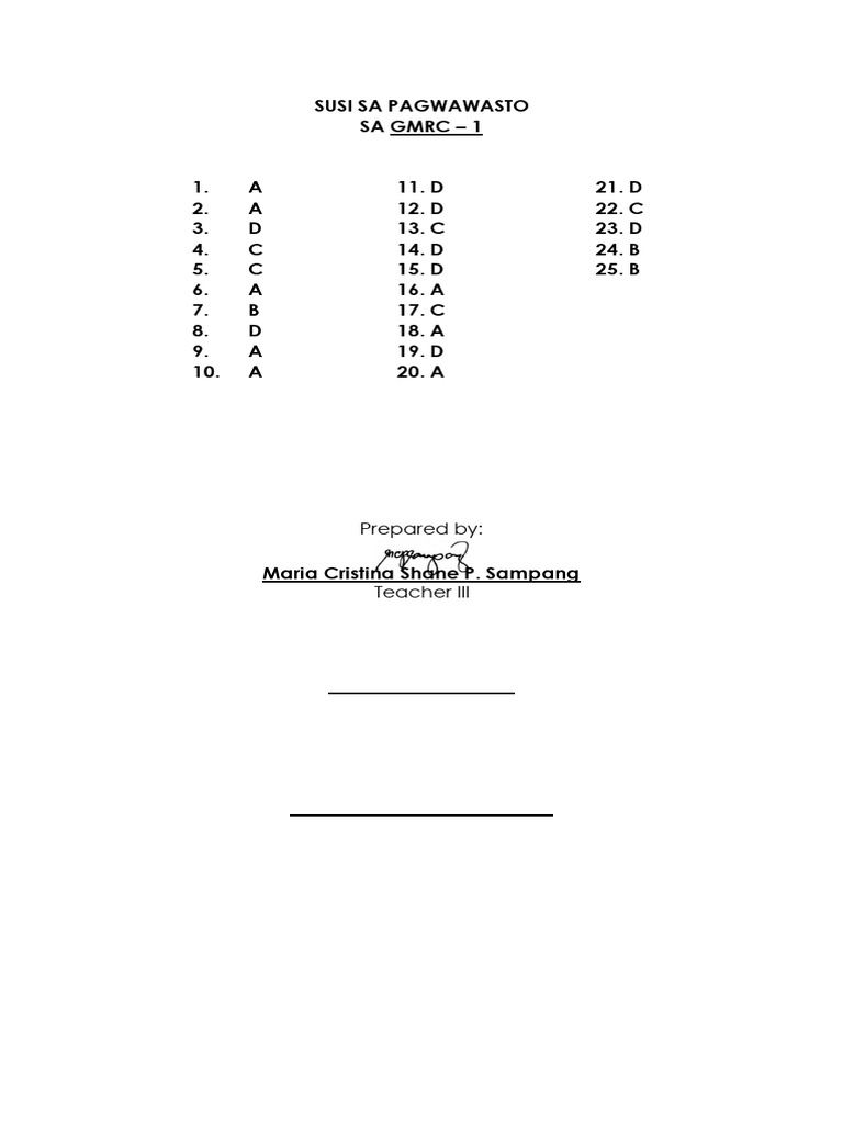 GMRC 1 | PDF