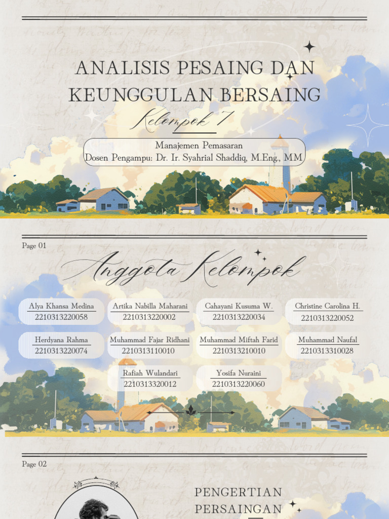 PPT_ANALISIS PESAING DAN KEUNGGULAN BERSAING_MANAJEMEN PEMASARAN ...