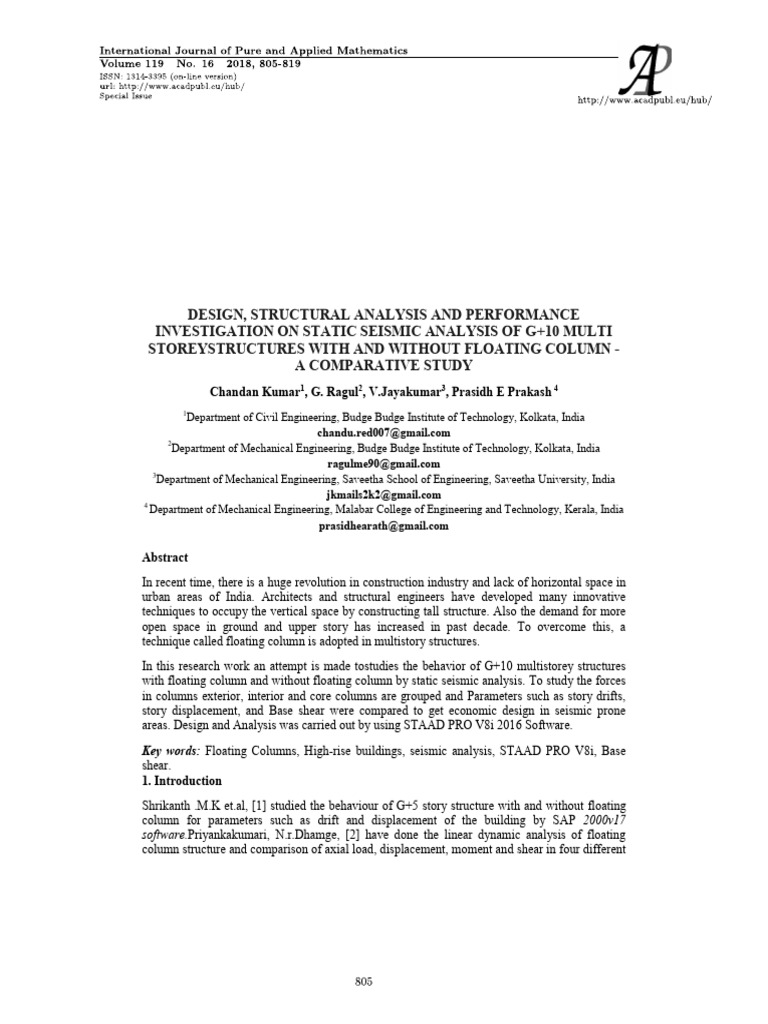 DESIGNSTRUCTURALANALYSISANDPERFORMANCE | PDF | Building Engineering | Mechanical Engineering