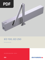 dormakaba ED 100/250 Operator Guide | PDF | Door | Switch