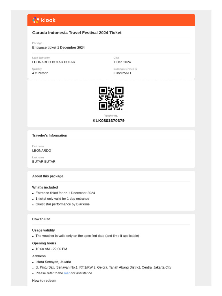 Klook Voucher | PDF