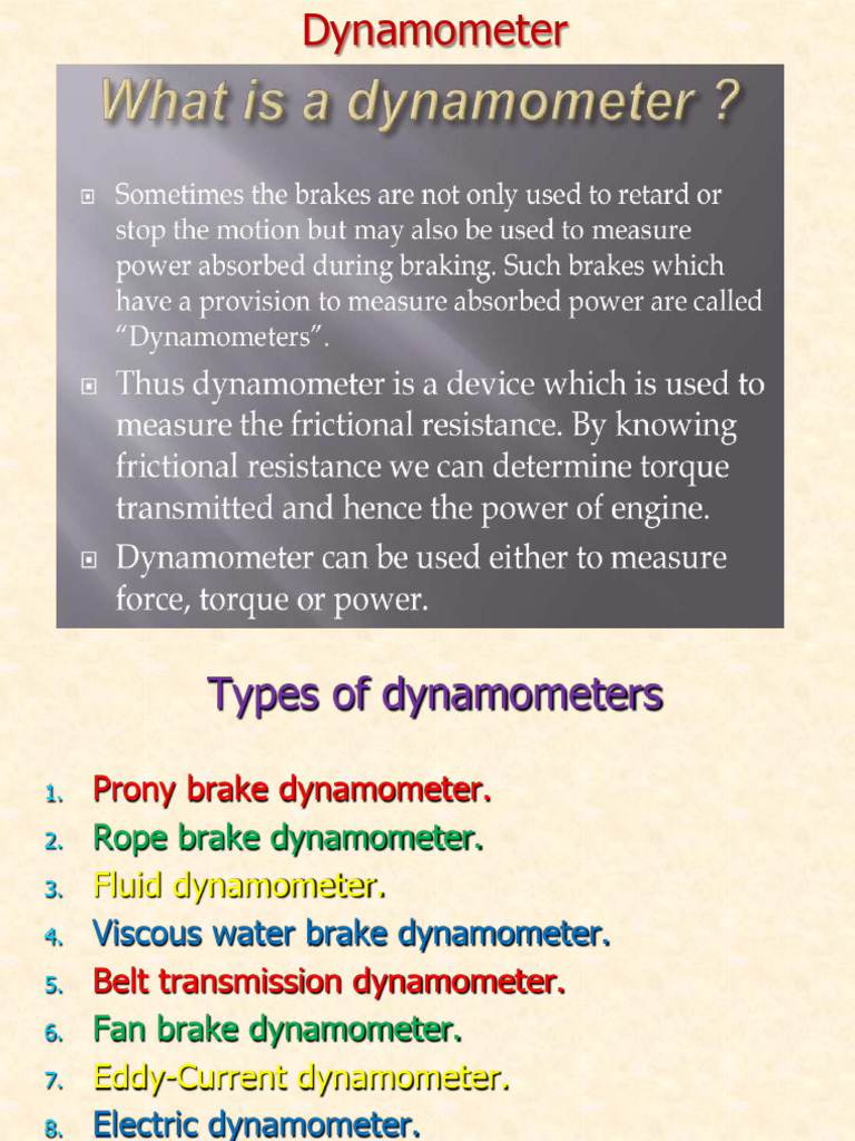 5 Dynamometer | PDF