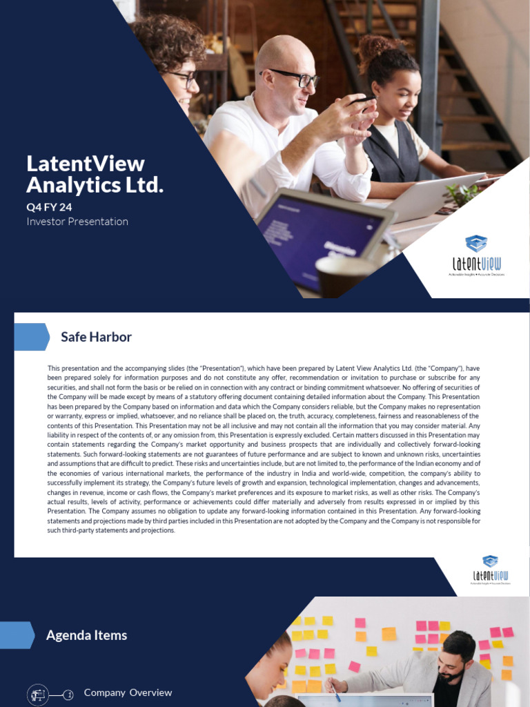 Q4 FY24 - Investor Presentation | PDF | Analytics | Business