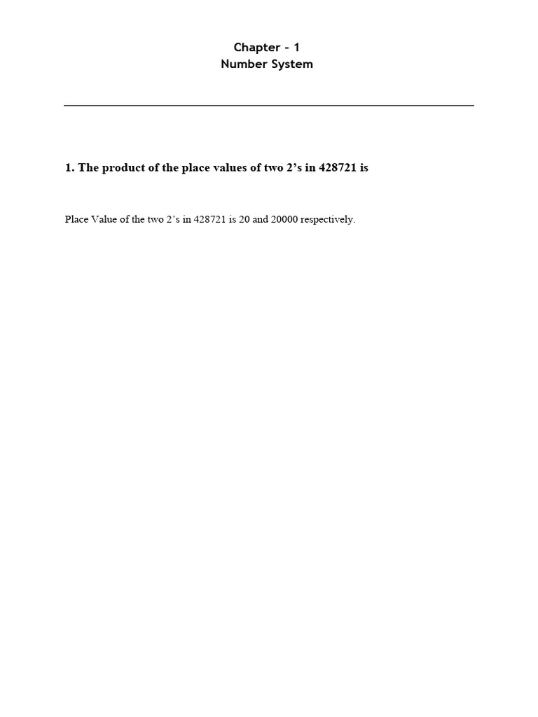 C6 Knowing Number Exampler | PDF | Integer | Numbers