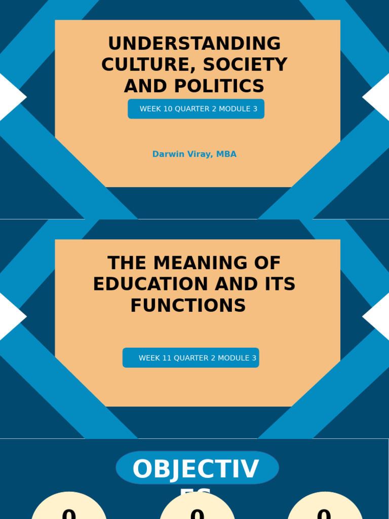 Functions of Education | PDF | Secondary Education