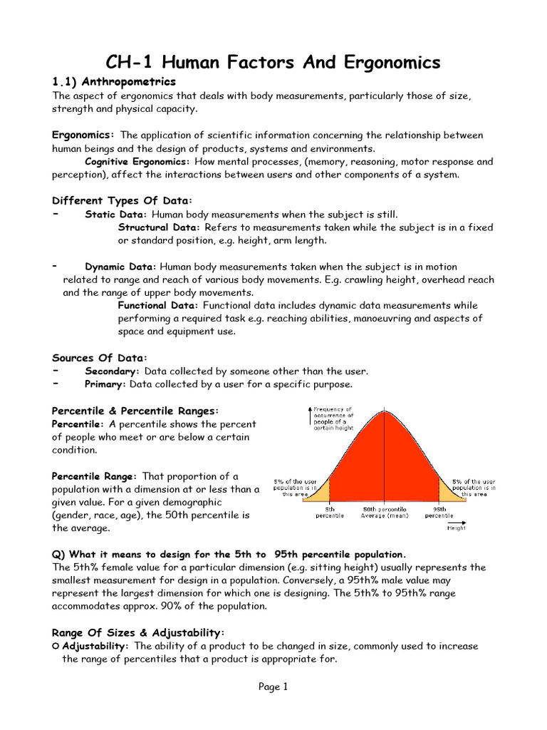 Human Factors and Ergonomics Overview | PDF | Level Of Measurement ...
