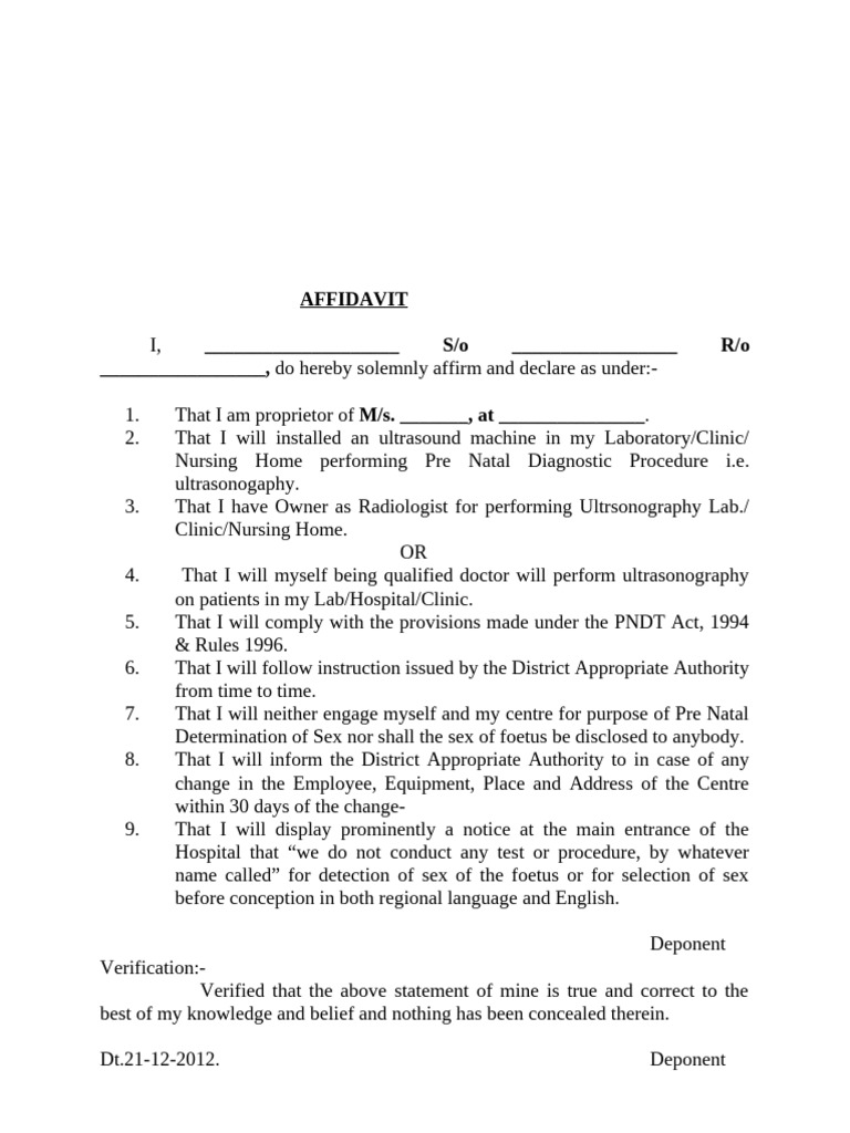 Affidavit For Owner Proprietorship | PDF